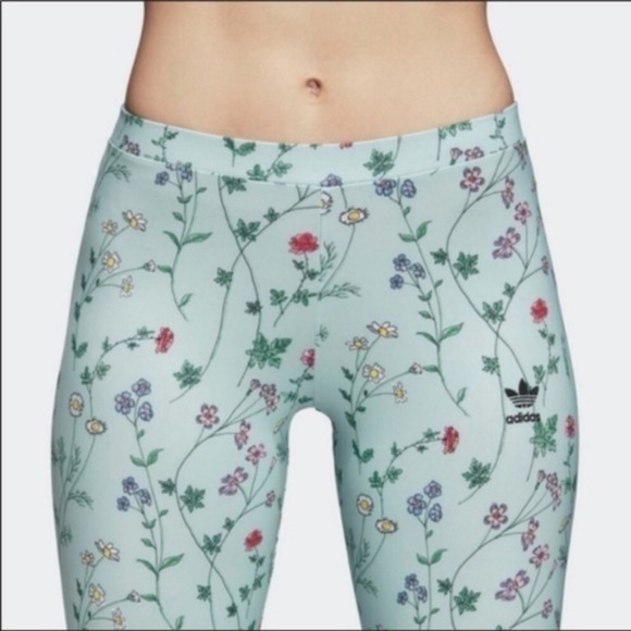 adidas | Pants & Jumpsuits | Adidas Floral Print | Poshmark